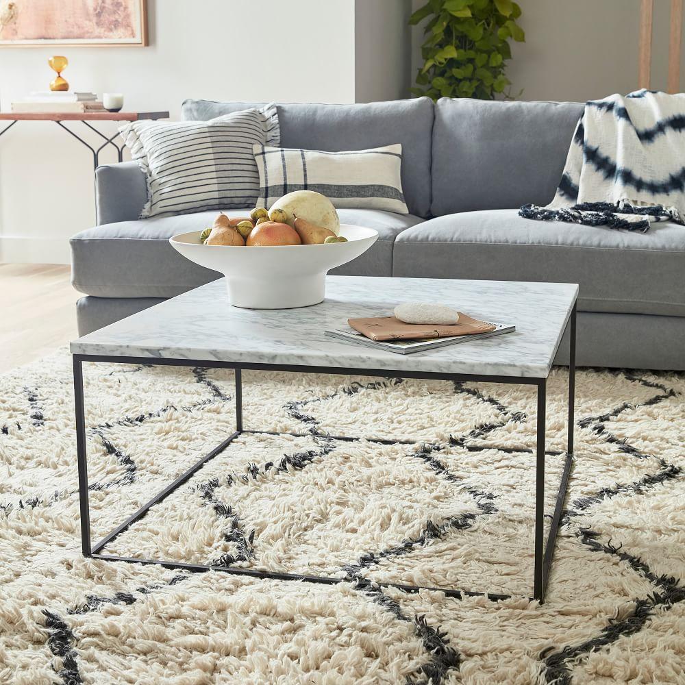 Streamline Square Coffee Table 81cm West Elm Australia